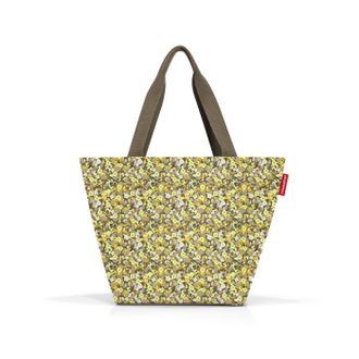 Reisenthel shopper - Geräumige Shopping Bag und edle Handtasche in einem - Aus wasserabweisendem Material, Farbe:viola yellow