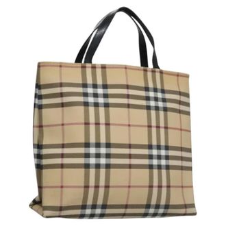 Burberry Pre-owned Cuir sacs-main - Femme - Pre-owned - Beige - Taille: ONE Size