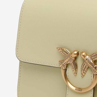 Pinko Womens Mini Light Bag Yellow Leather Shoulder