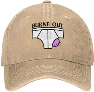 Generic Chaleur dHiver, Coton Classique personnalisé Burne Out Funny Quotes Casquette de Baseball pour Hommes Femmes Respirant Papa Chapeau Protection Solaire