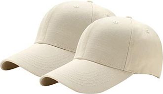 Generic Casquette de baseball r&eacute;glable de couleur unie pour femme 2 pi&egrave;ces chapeau dext&eacute;rieur casquette de sport d&eacute;t&eacute; d&eacute;contract&eacute;e et de baseball pour hommes 