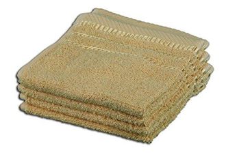 Gözze Lot de 4 Essuie-Mains, Berlin, 100% Coton, 30 x 30 cm - Jaune (Maïs)