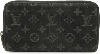 Louis Vuitton Portefeuille Long Pre-owned (Bi-pli) - Femme - Pre-owned - Noir - Taille: ONE Size