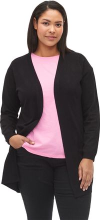 Zizzi Frauen Große Größen Strickjacke Viskosemischung S. Gr XXL Black - Plus Size Damenkleidung