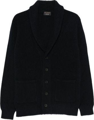 Dell'Oglio shawl-collar button cardigan - Blau