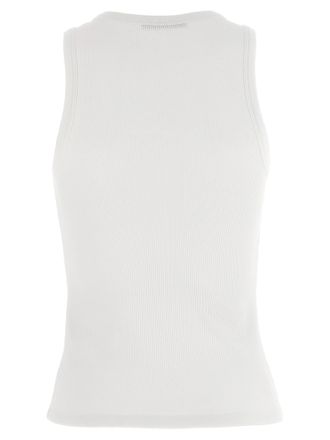 Givenchy Womens White Cotton Sleeveles T-Shirt