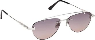 Tom Ford Sonnenbrillen - ASTOR-02 - Gr. unisize - in Silber - f&uuml;r Damen