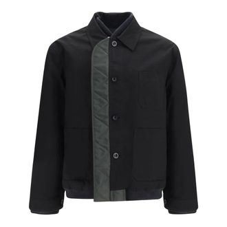 sacai Nylon Twill x Ripstop Wende-Blouson - - Jackets - Herren - Schwarzk - M