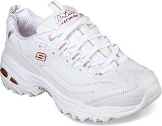 Skechers D Lites Fresh Start pour Femme, Blanc, 36 EU