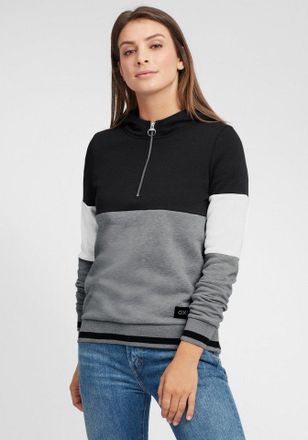Oxmo Hoodie OXOmara Kapuzenpullover mit Rei&szlig;verschluss
