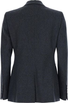 Pantaloni Torino Double-Breasted Cashmere-Wool Blazer - Gray