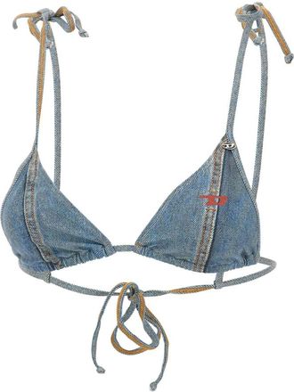 Diesel Femme, Maillots de bain, Bleu, Taille: 40 FR Tatiana-DNM Bikini Top