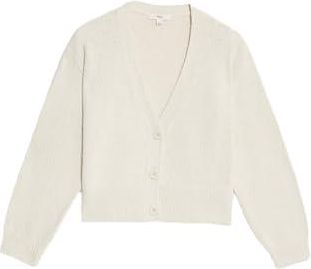 Marks and Spencer Cardigan &agrave; col en V Coupe d&eacute;contract&eacute;e en Coton textur&eacute; Femmes XL