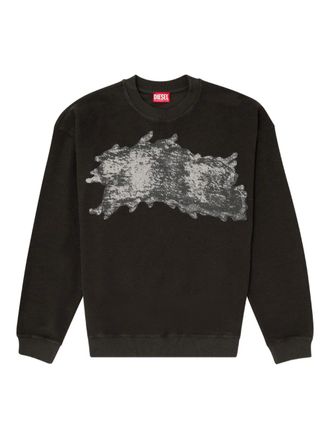 Diesel sweat à imprimé graffiti - Noir