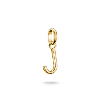 Thomas Sabo Thomas Sabo Charm Club Connect Charm-Anhänger Buchstabe J 18k Vergoldung Recyceltes 925 Silber CC1216-413-39