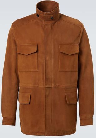 Loro Piana Veste Traveler en daim