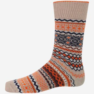 ANT45 Mens Cotton Blend Short Socks Beige