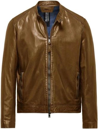 Bomboogie Homme, Vestes, Brun, Taille: XL Roy Leather Jacket