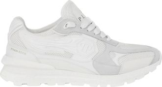 Philipp Plein Homme, Chaussures, Blanc, Taille: 40 EU Runner Titan Edge