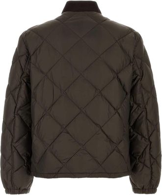 Prada Quilted Recycled Polyester Down Jacket - Green