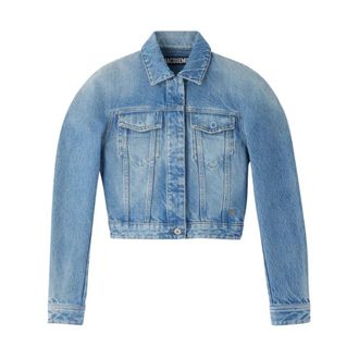 Jacquemus Hellblaues Denim Hemd mit Brusttaschen - - Jackets - Damen - Blau - XS