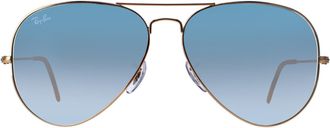 Ray-Ban Aviator Unisex Gold Gradient Hellblaue Sonnenbrille