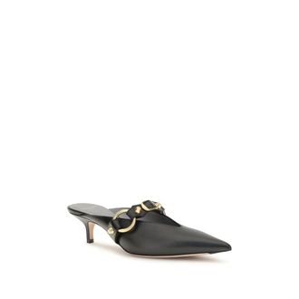 Balenciaga Womens Black Calf Leather Bos Taurus Mules