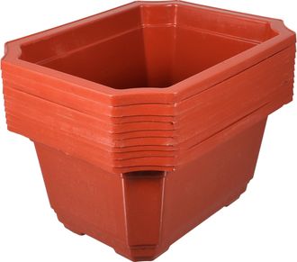 BESPORTBLE 10st Blumentopf Rechteckige Topfpflanze Pflanzschale Bonsaischalen Mit Abtropfschale Quadratische Topfpflanzen Extra Gro&szlig;e Bonsaischale Gro&szlig;e Pflanzge