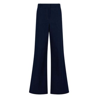 Veronica Beard Femme, Jeans, Bleu, Taille: 36 FR Crue Wide-leg Denim Pant