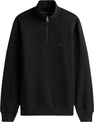 Tommy Hilfiger Homme, Sweatshirts et sweats &agrave; capuche, Noir, Taille: L Essential Fleece 1/4 Zip