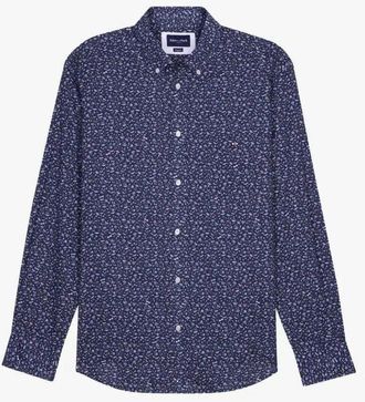 Eden Park Chemise &agrave; motifs marine en coton