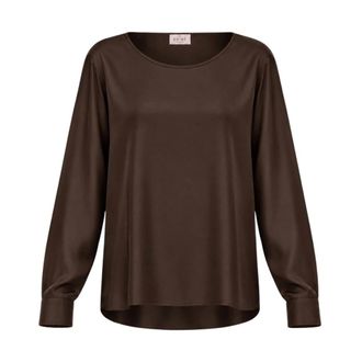 Marella Blouse Emmcursore - Femme - Blouses et Chemises - Brun - Taille: 40 FR