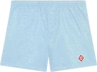 Casablanca Homme, Sous-v&ecirc;tements, Bleu, Taille: XL Monogram Jacquard Swim Shorts