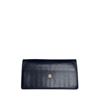 Givenchy Portefeuille Long Bifold Vintage Pre-owned - Femme - Pre-owned - Bleu - Taille: ONE Size