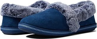 Skechers Femme Cozy Campfire Team Toasty Chausson, Navy Microfiber Suede/Faux Fur Line, 39.5 EU