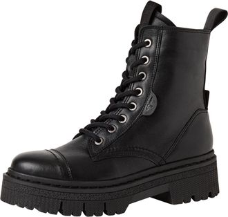Tamaris Damen Stiefel Leder schwarz 38
