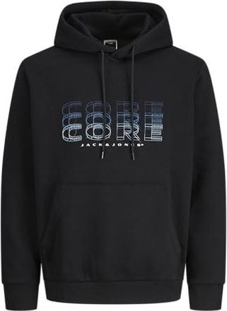 Jack & Jones Branding Hood Sweat &agrave; Capuche de Marque Jcofusion, Noir, XL Homme