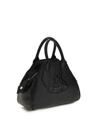 Vivienne Westwood Womens Small Yasmine Handbag Black Calf Leather Bos Taurus Handbags Hand Bags