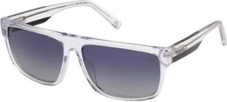 Timberland Homme, Accessoires, Gris, Taille: 60 MM Lunettes de soleil rectangulaires