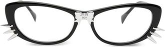 Yvmin Bowknot Kitten Whisker Cat-eye Glasses