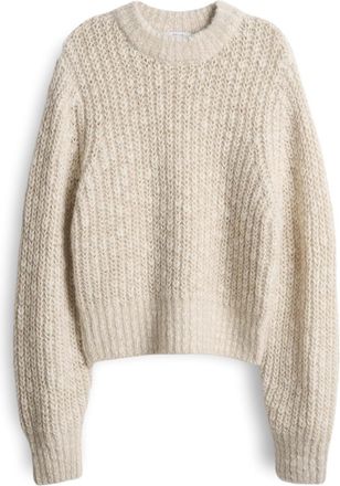 OPUS Damen Pullover | PALIZIA Regular Chunky Strickpullover aus Wollmix Macadamia, 38