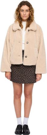 Mazine Winterjacke Mazine Faux-Fur Button Jacket - Kunstfelljacke