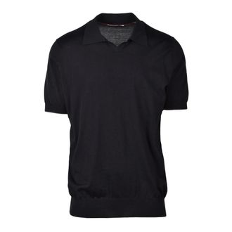 Brunello Cucinelli Homme, Tops, Noir, Taille: 2XL Polo