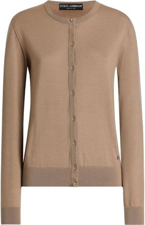 Dolce & Gabbana cardigan à boutonnière - Marron