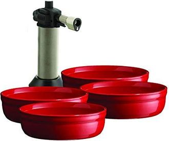 Emile Henry eh349711 Crème Brûlée, Keramik, Grand Cru, 12 x 12 x 3 cm