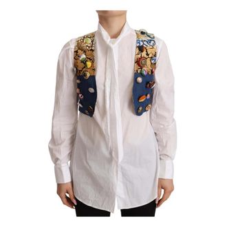 Dolce & Gabbana Bunte Verzierte Weste Top - - Jackets - Damen - Mehrfarbig - XS