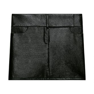 Courr&egrave;ges Schwarzer Rock mit Taschen und Logo - - Skirts - Damen - Schwarzk - S