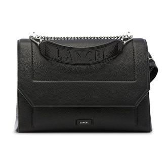 Lancel Ninon Klappentasche Schwarz Leder - - Bags - Damen - Schwarzk - ONE SIZE