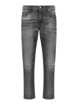 Dolce & Gabbana Jean Droit - Gris