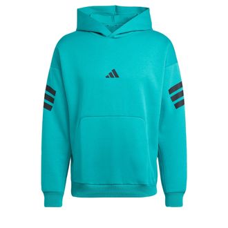 adidas Mens Future Icons 3-Streifen Hoodie Pure Teal XL